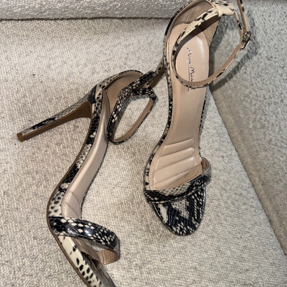 Anne Michelle | Shoes | Brand New Snake Embossed Heeled Sandals | Poshmark